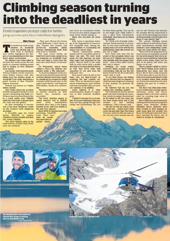 Climbing season turning into the deadliest in years - PressReader