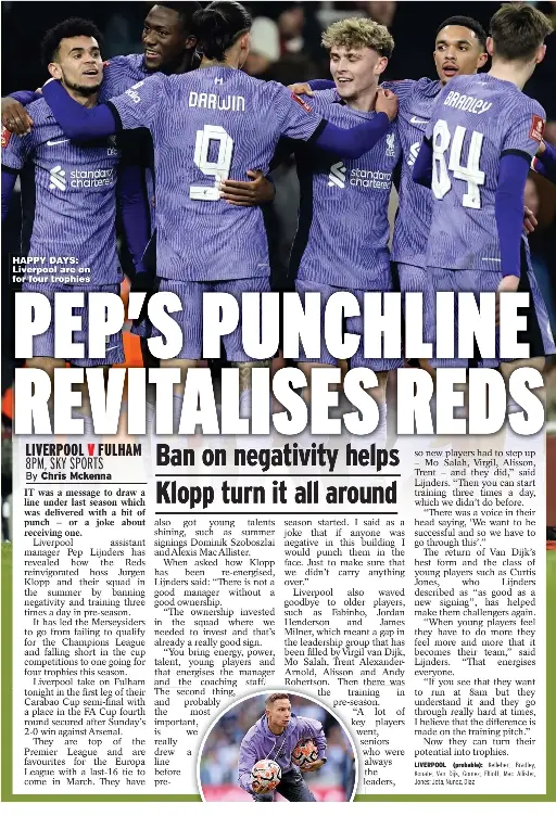 PEP’S PUNCHLINE REVITALISE­S REDS - PressReader