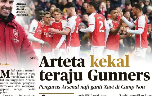 Arteta kekal teraju Gunners - PressReader