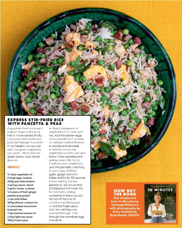 EXPRESS STIR-FRIED RICE WITH PANCETTA & PEAS - PressReader