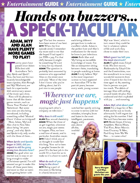 A SPECK- TACULAR RETURN - PressReader