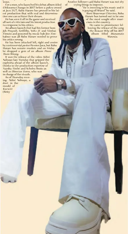 Baba Harare out to prove them wrong - PressReader