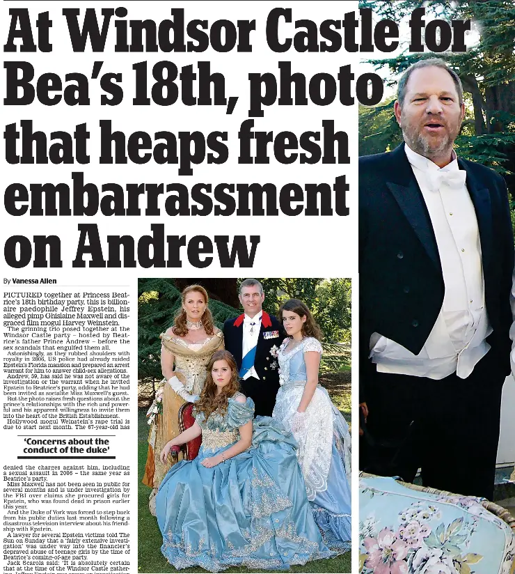 Weinstein, Epstein and Ghislaine... at Bea’s 18th - PressReader