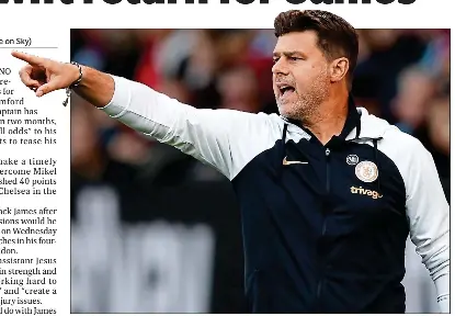 Poch prepares to gamble on swift return for James - PressReader