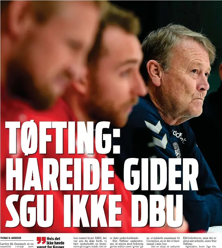 TØFTING: HAREIDE GIDER SGU IKKE DBU - PressReader