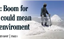 Lithium: Boom for economy could mean bust for enviroment - PressReader