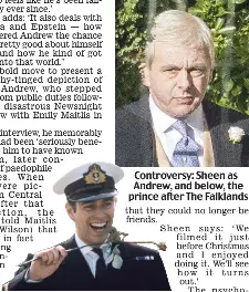 I’m playing Andrew as a fallen hero, says Sheen - PressReader