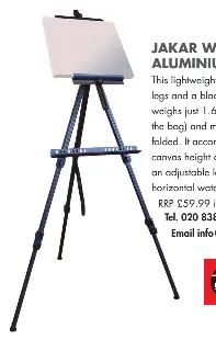 JAKAR WATERCOLOU­R ALUMINIUM EASEL - PressReader