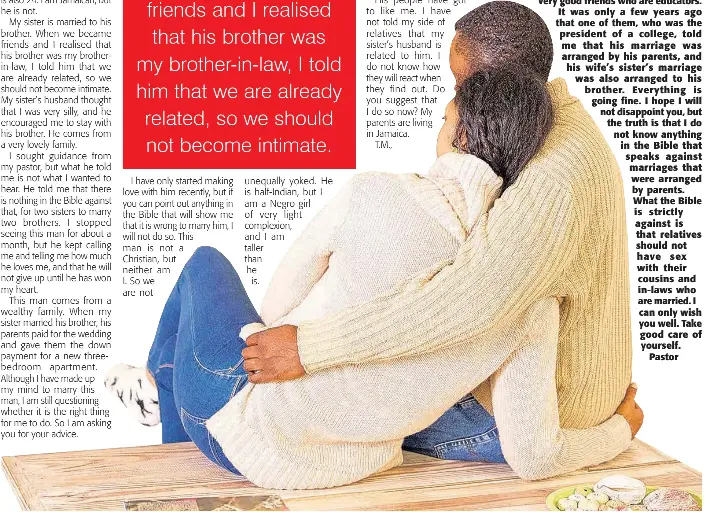 My fiancé is my sister’s brother-in-law - PressReader