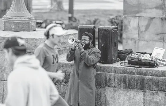 Stage or street corner, trumpet gives this musician a ‘purpose ...