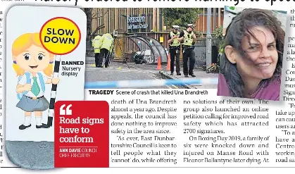 SAFETY SIGNS ROW AT DEATH ROAD SCHOOL - PressReader