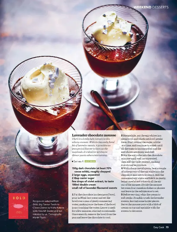 Lavender chocolate mousse - PressReader