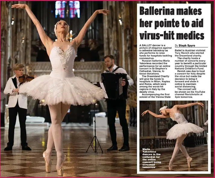 Ballerina makes her pointe to aid virus-hit medics - PressReader