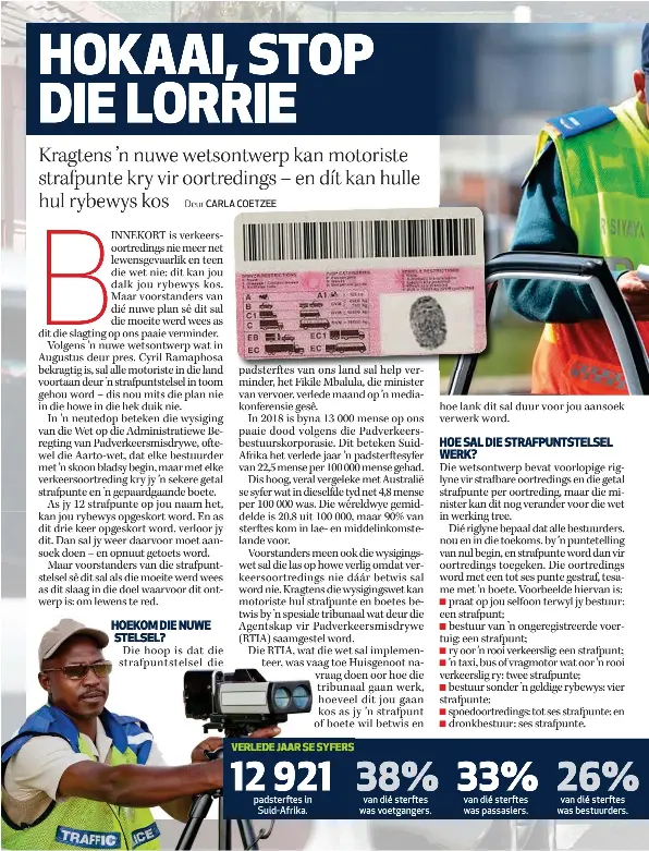 So werk strafpunte vir motoriste - PressReader