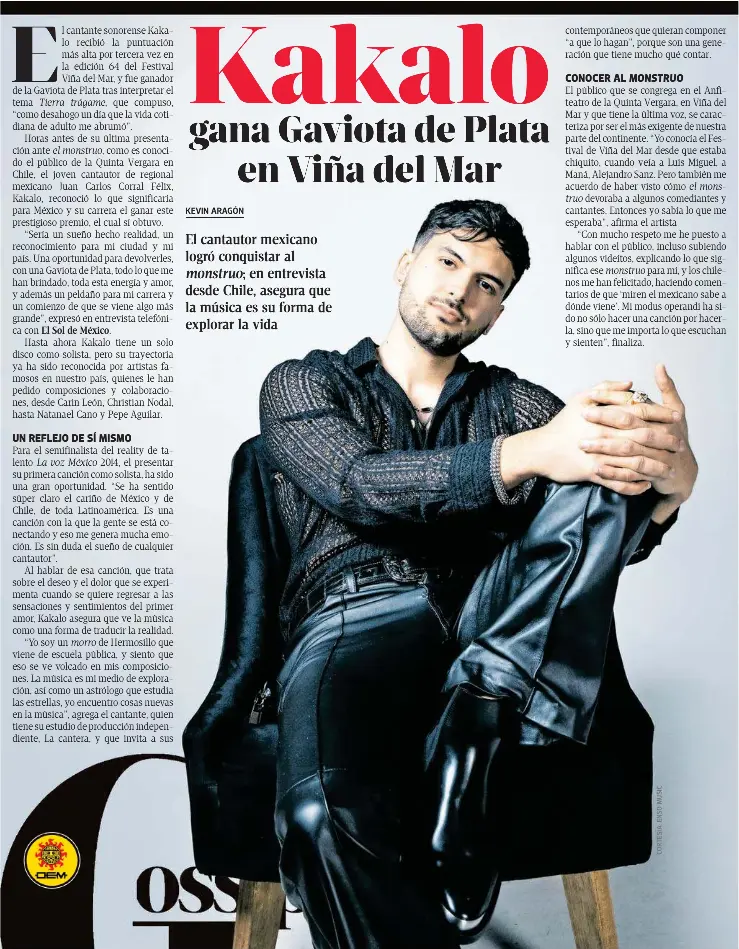 Kakalo gana Gaviota de Plata en Viña del Mar - PressReader