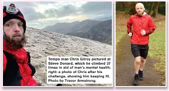 Chris climbs the height of Everest for men’s mental health - PressReader