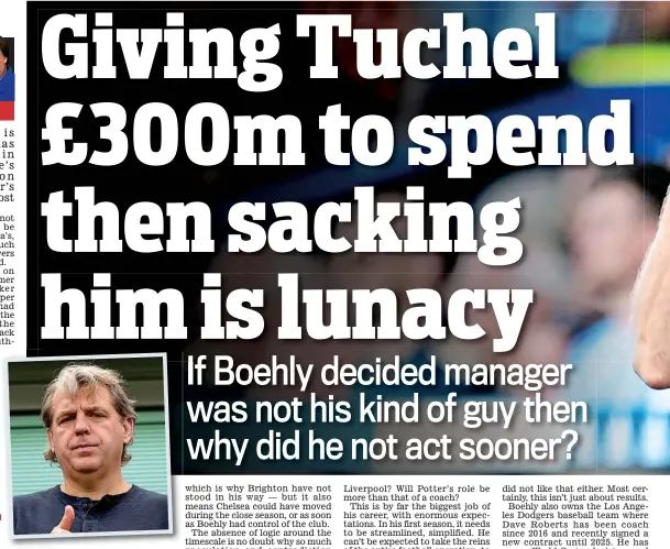 Giving Tuchel £300m to spend then sacking him is lunacy - PressReader