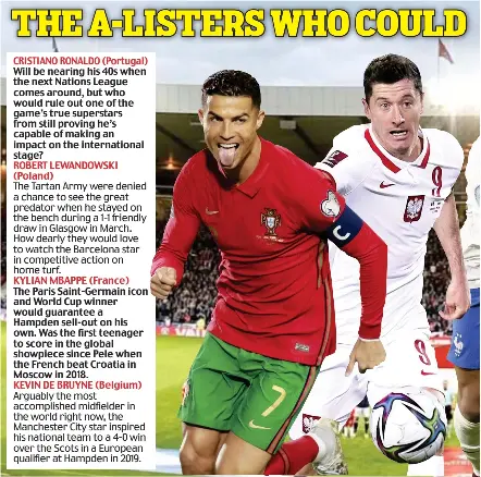 THE A-LISTERS WHO COULD BE COMING TO HAMPDEN - PressReader