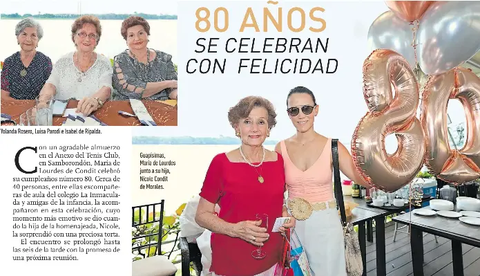 80 AÑOS SE CELEBRAN CON FELICIDAD - PressReader