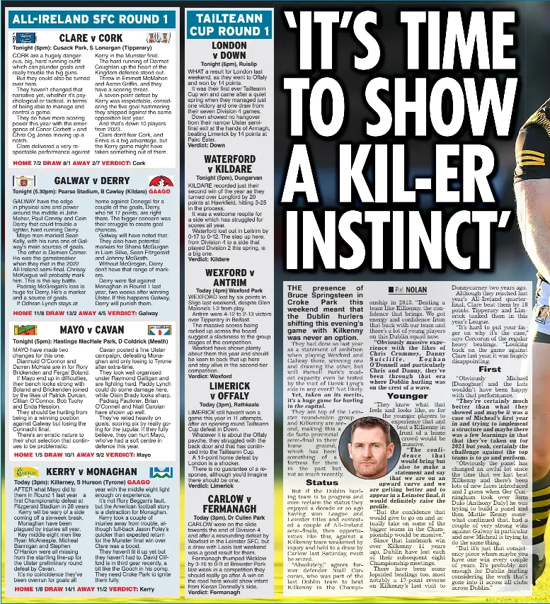 ALL-IRELAND SFC ROUND 1 - PressReader