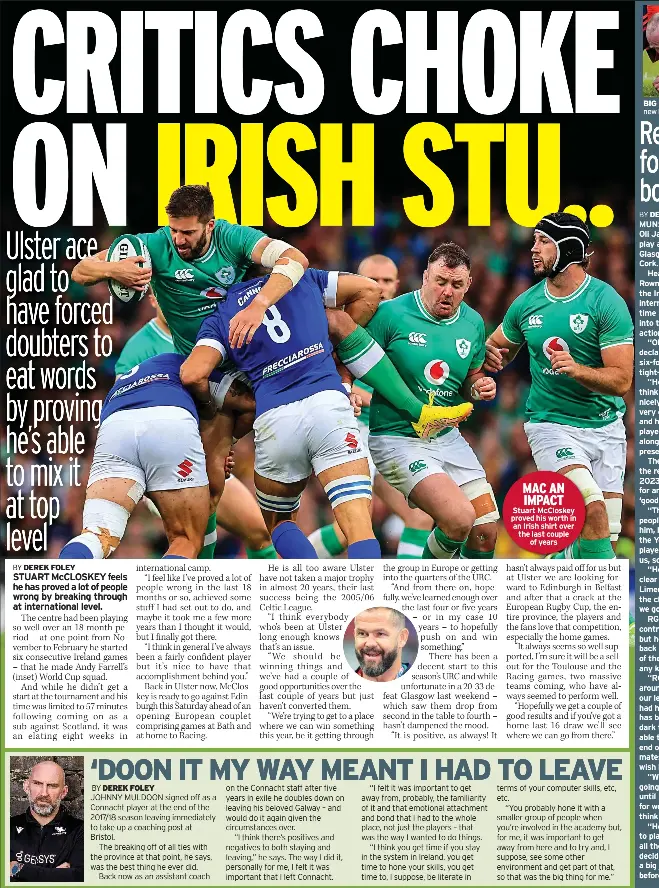 CRITICS CHOKE ON IRISH STU.. - PressReader