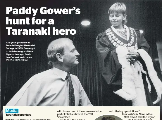 Paddy Gower’s hunt for a Taranaki hero - PressReader