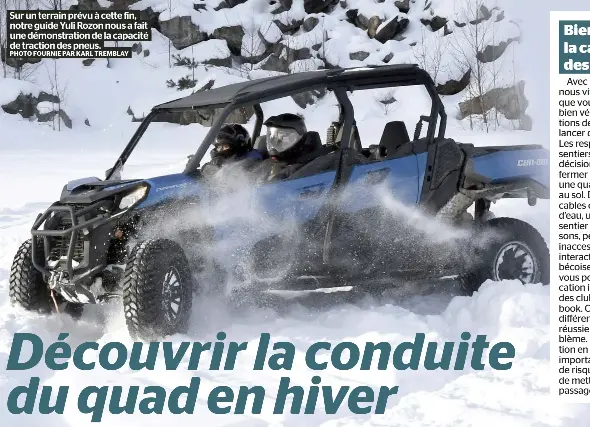 Découvrir la conduite du quad en hiver - PressReader