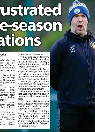 Imrie frustrated with pre-season preparatio­ns - PressReader