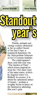 Standout stars at this year’s Met Gala - PressReader