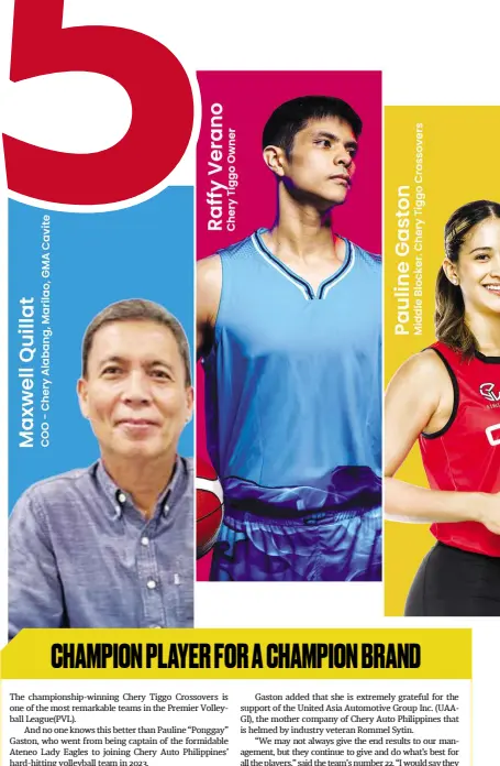 CHAMPION PLAYER FOR A CHAMPION BRAND - PressReader