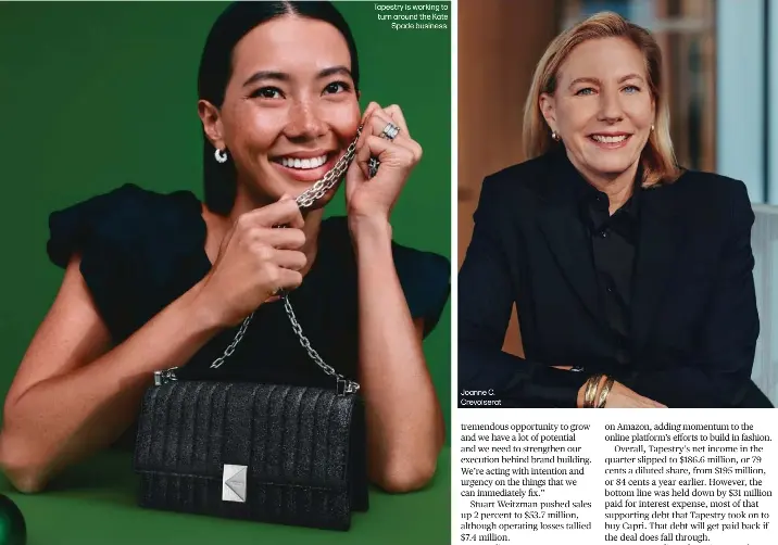 Tapestry Tops Q1 Expectatio­ns - PressReader