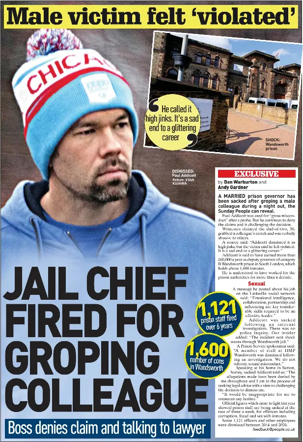 JAIL CHIEF FIRED FOR GROPING COLLEAGUE - PressReader