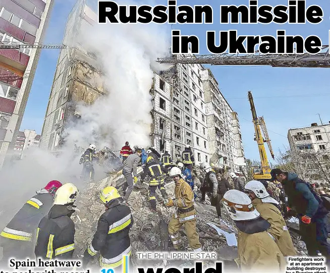 Russian missile attack in Ukraine kills 12 - PressReader