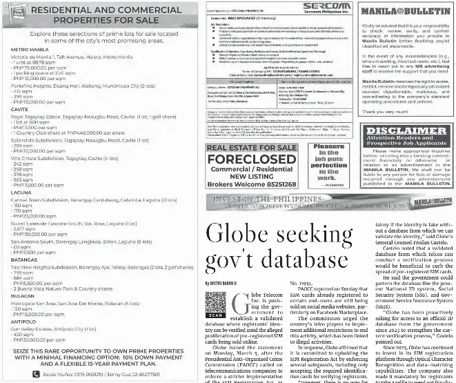 Globe seeking gov't database - PressReader