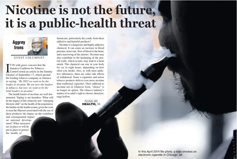 Nicotine is not the future, it is a public-health threat - PressReader