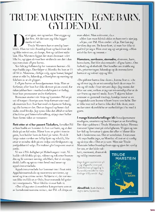 TRUDE MARSTEIN – EGNE BARN, GYLDENDAL - PressReader
