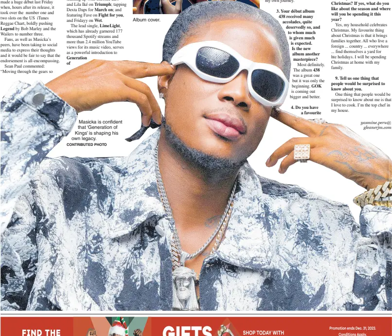 Masicka talks Def Jam album, Christmas, and being a top chef - PressReader