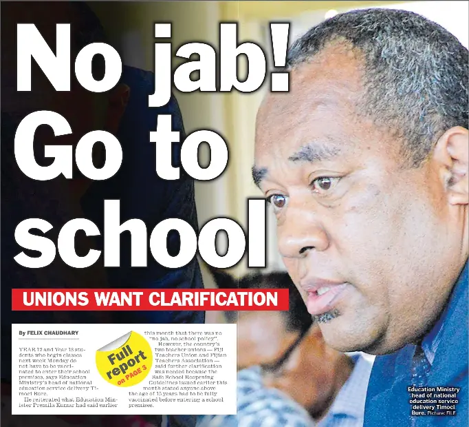 No jab! Go to school - PressReader