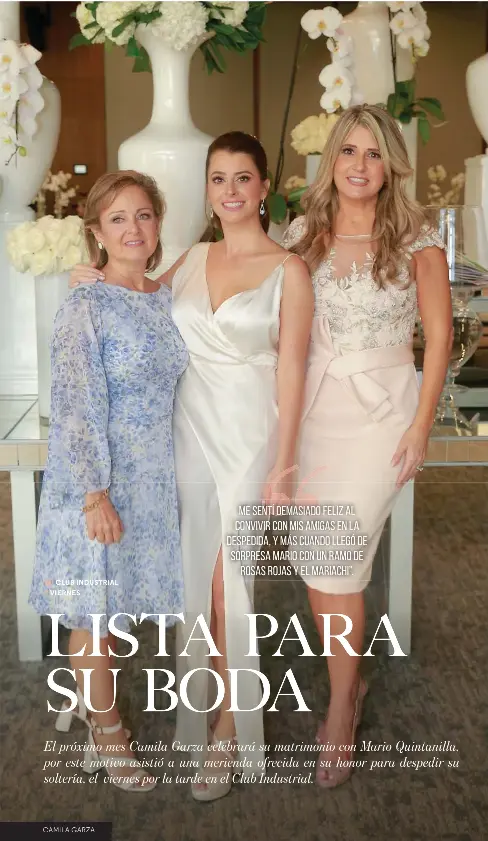 CAMILA GARZA asiste a su despedida de soltera. - PressReader