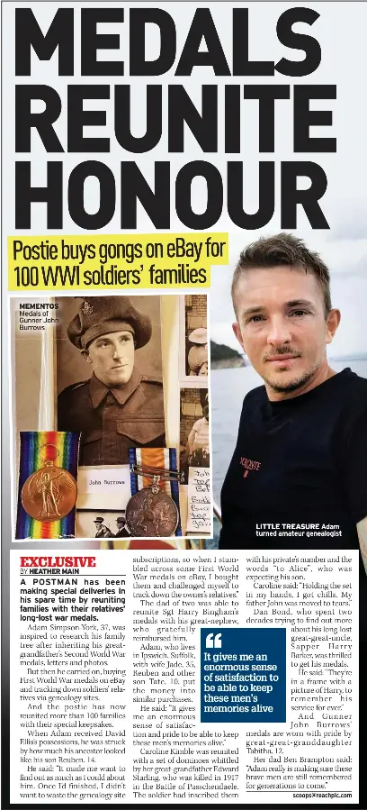 MEDALS REUNITE HONOUR - PressReader