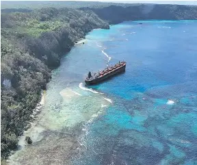 Oil Spill Disaster As Bauxite Ship Stuck in Heritage Area - PressReader