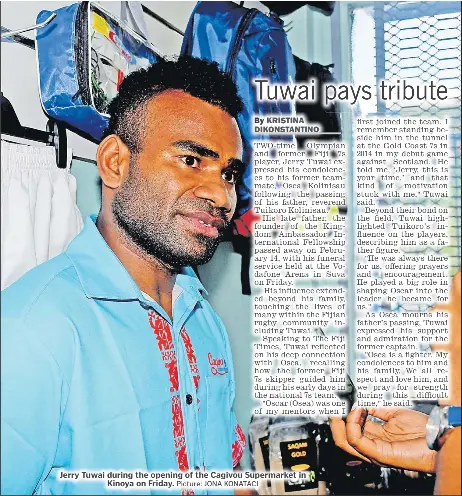 Tuwai pays tribute - PressReader