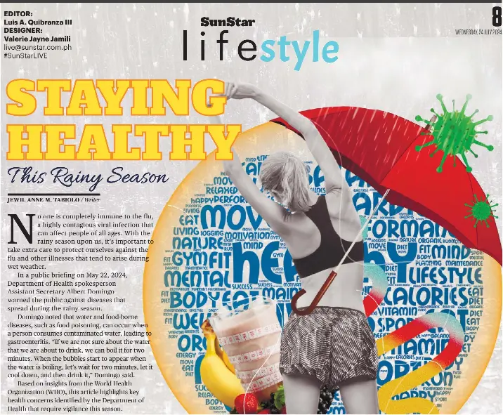 STAYING HEALTHY This Rainy Season - PressReader