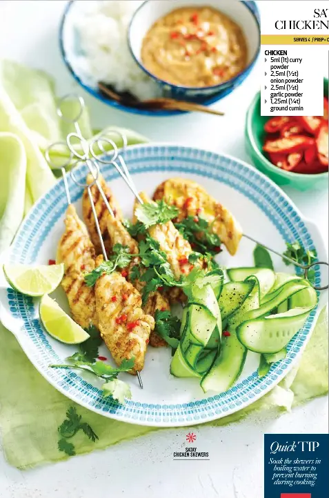 SATAY CHICKEN SKEWERS - PressReader