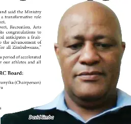 DAVID SIMBA HUMBLED BY SPORTS COMMISSION POST - PressReader