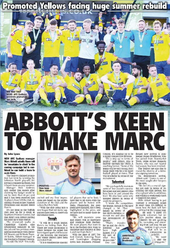 ABBOTT’S KEEN TO MAKE MARC - PressReader