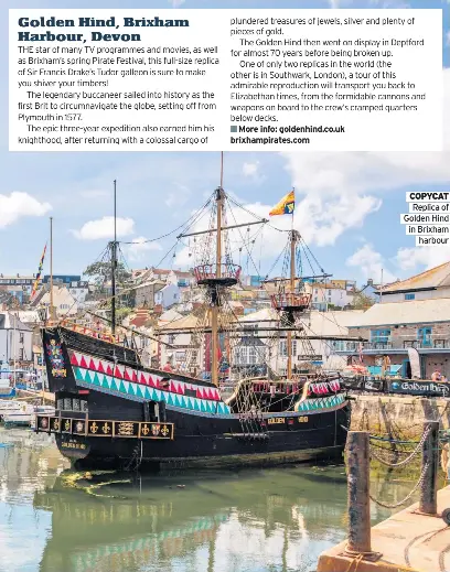 Golden Hind, Brixham Harbour, Devon - PressReader