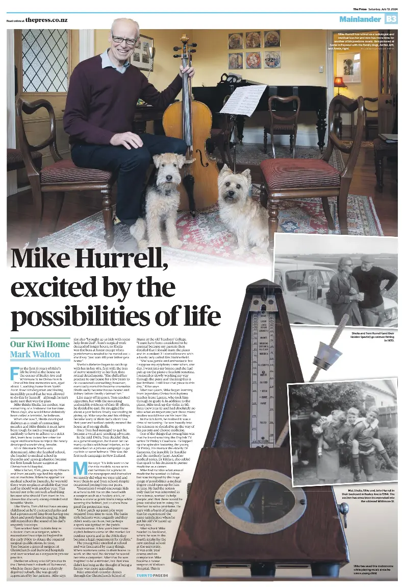 Mike Hurrell, excited by the possibilit­ies of life - PressReader