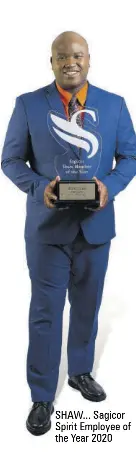 More accolades for Sagicor’s Kirk Shaw - PressReader