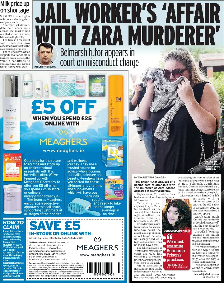 JAIL WORKER’S ‘AFFAIR WITH ZARA MURDERER’ - PressReader